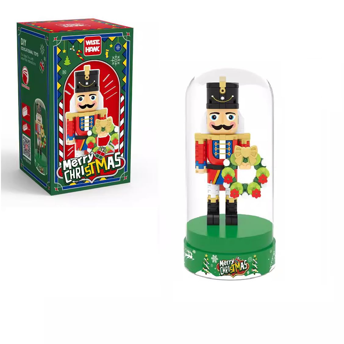 Amazon.com: YUJHITP Christmas Nutcracker Building Kits, Micro-Particle ...