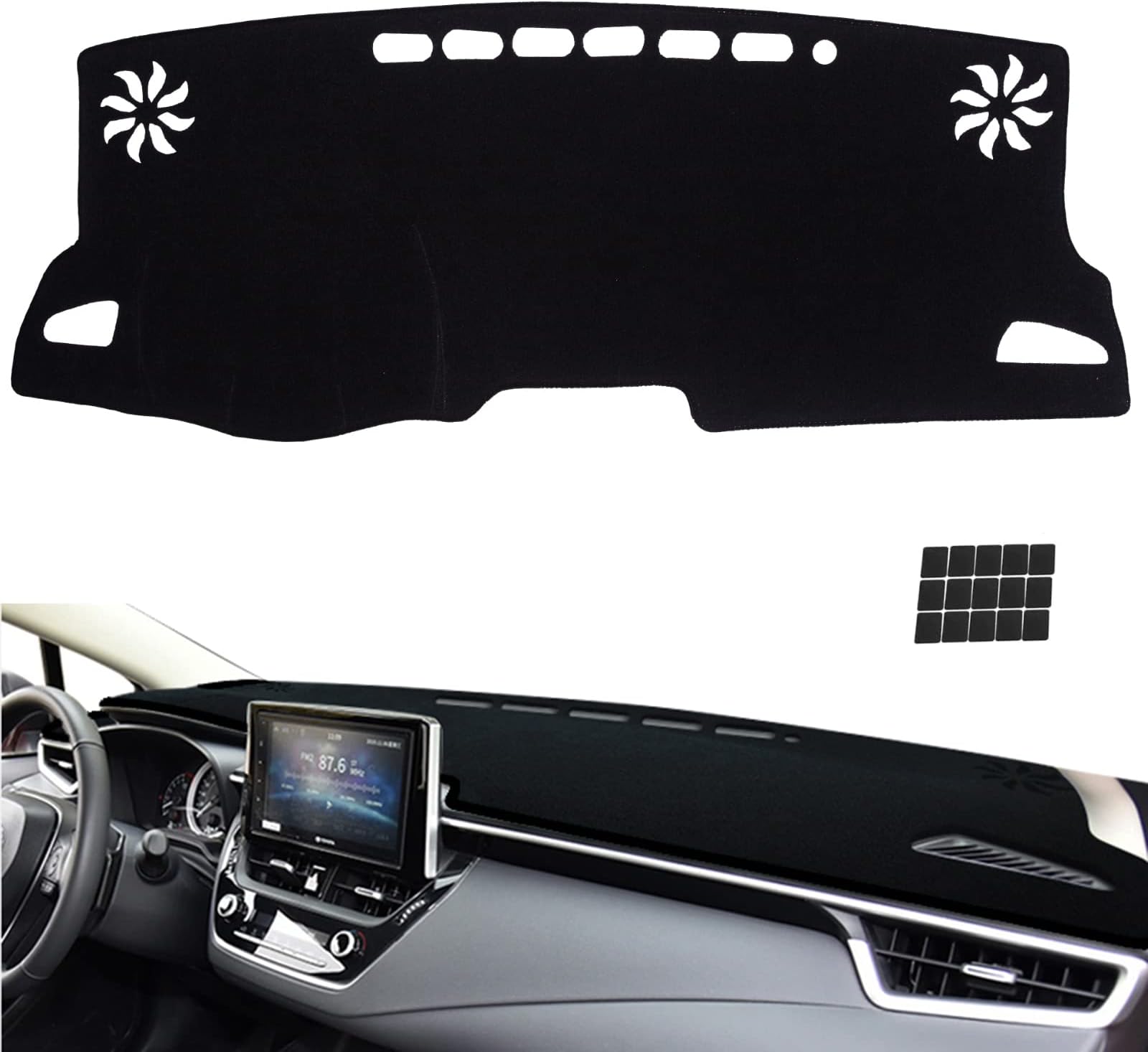 Amazon.com: KEYOOG Dashboard Cover Dash Mat Fit for to-yota Corolla ...