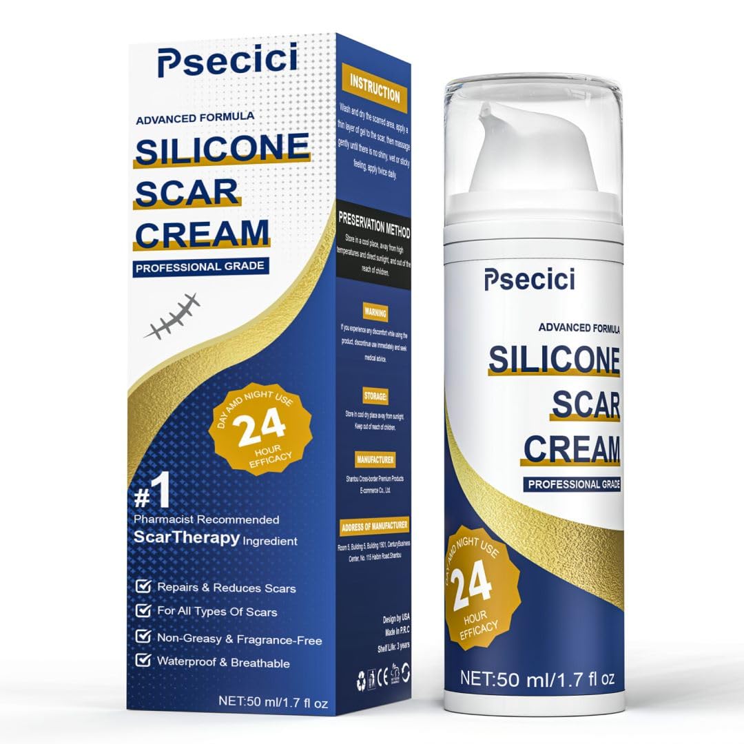 Amazon.com : Psecici Scar Cream,Silicone Scar Gel,Advanced Scar Gel ...
