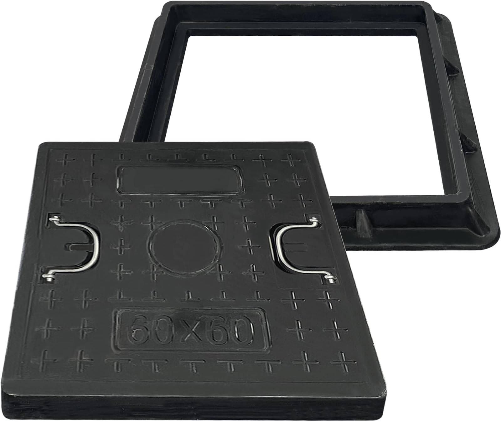 24x24 Inch Square Manhole Cover and Frame, Solid Septic Tank Cover ...