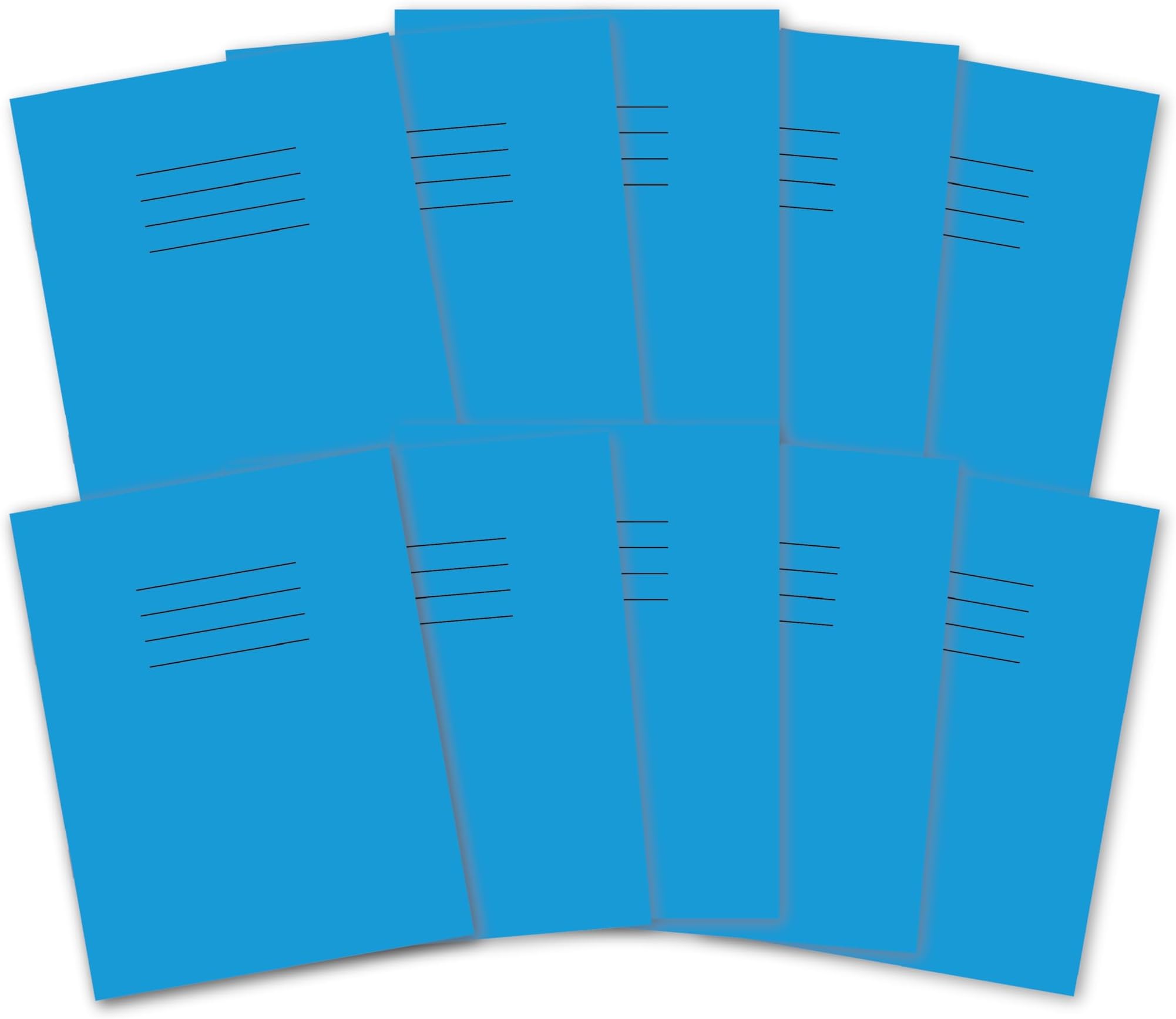 Silvine Exercise Book Ruled 229x178mm Blue (Pack of 10) : Amazon.co.uk ...