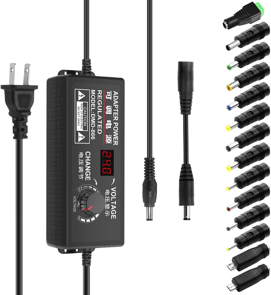 Amazon.com: 120W Universal Power Supply Adjustable DC 3V ~ 24V Variable ...