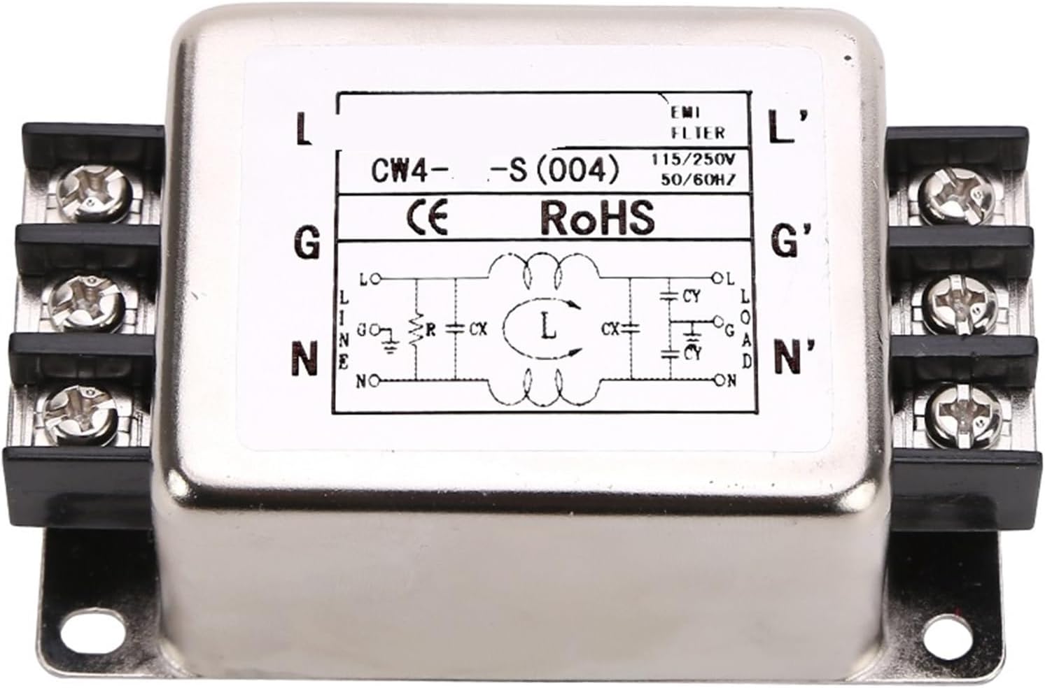 Amazon.com: TTPARDKW Single-Phase 220V Power Filter CW4-3A6A10A20A30A-S ...