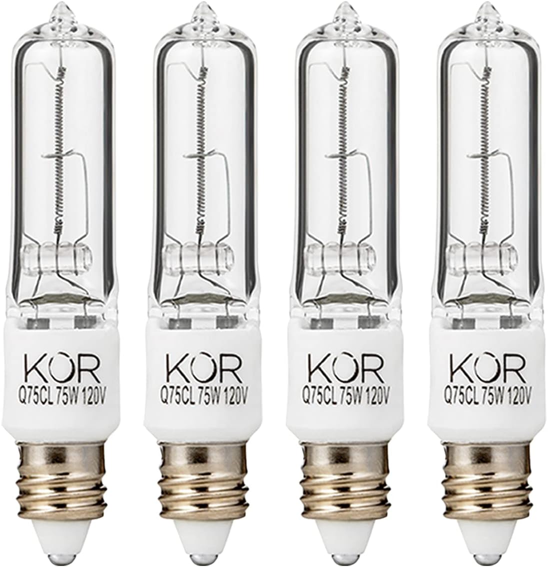 (Pack Of 4) Q75CL/MC - 75 Watt JD T4 E11 Mini Candelabra Base 120V ...