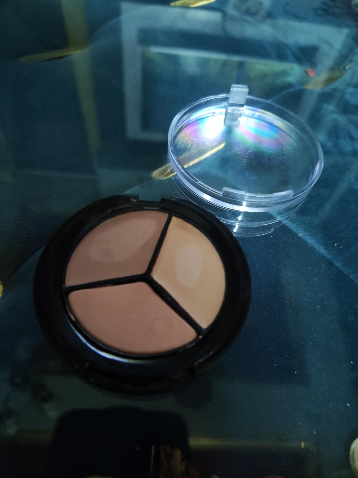 Buy New New Tri-color Face Concealer Highlight Contour Palette, Color ...