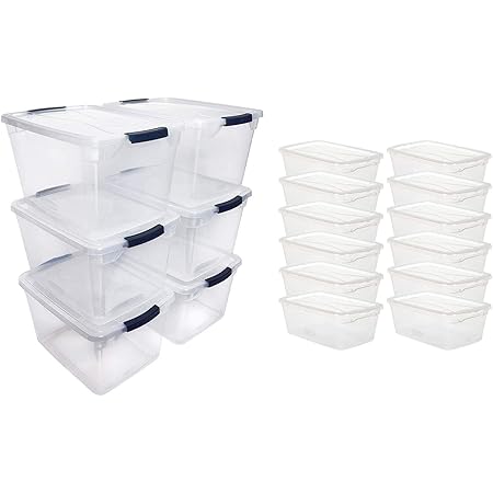 Amazon.com - Rubbermaid Cleverstore Home Office Organization (6) 30 Qt ...