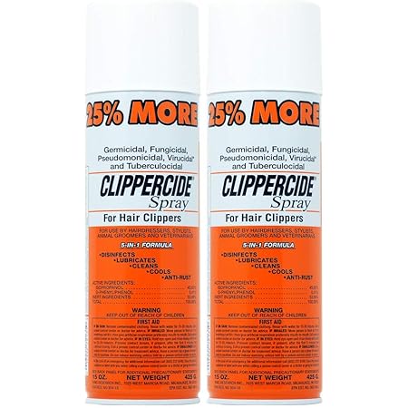 Amazon.com: Clippercide Disinfectant Spray, 15 Ounce (Pack of 2 ...