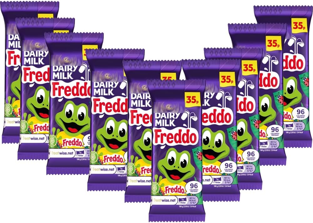 Half Box Of Dairy Milk Freddo Chocolate Bar 39p PMP 18g | VIMIX ...