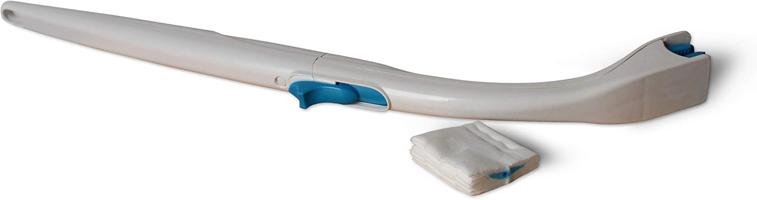 Toilet Bowl Wand Cleaner System with Flushable Cleaner Pads Starter Kit ...