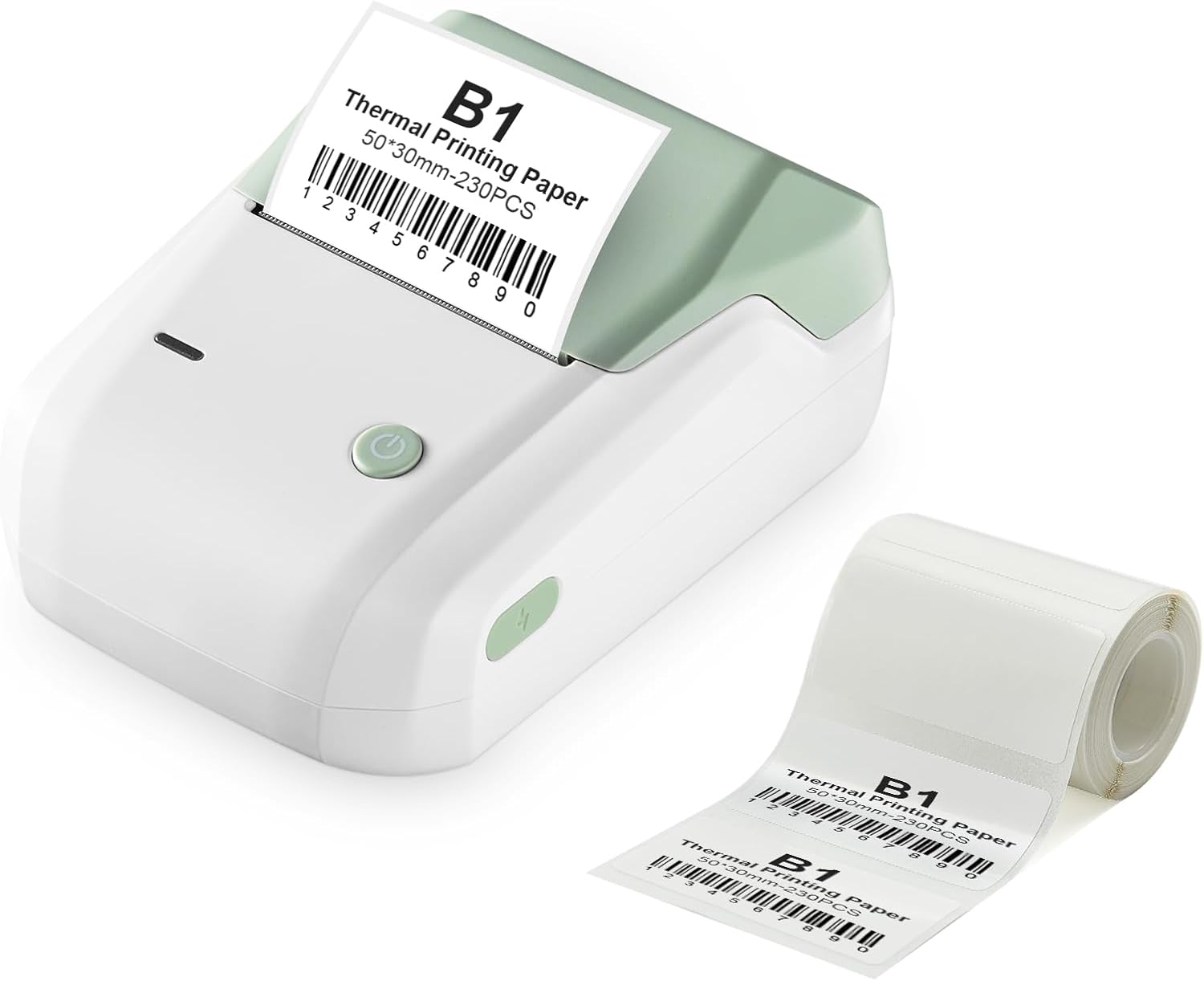 2 Inch Label Printer B1 with 230 Labels, Bluetooth Thermal Labels Maker ...