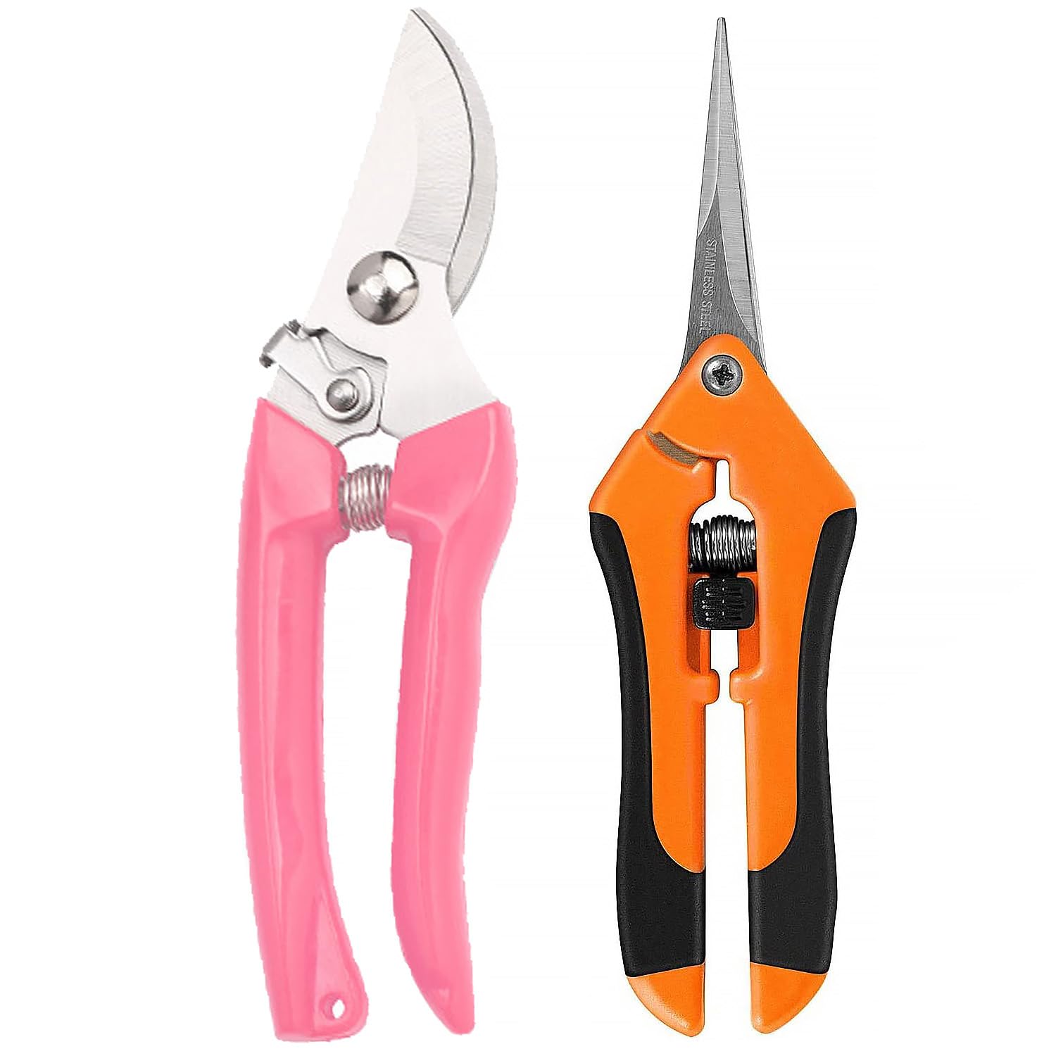 Amazon.com : Gardening Scissor 2PCS Sharp Stainless Steel Blade Garden ...