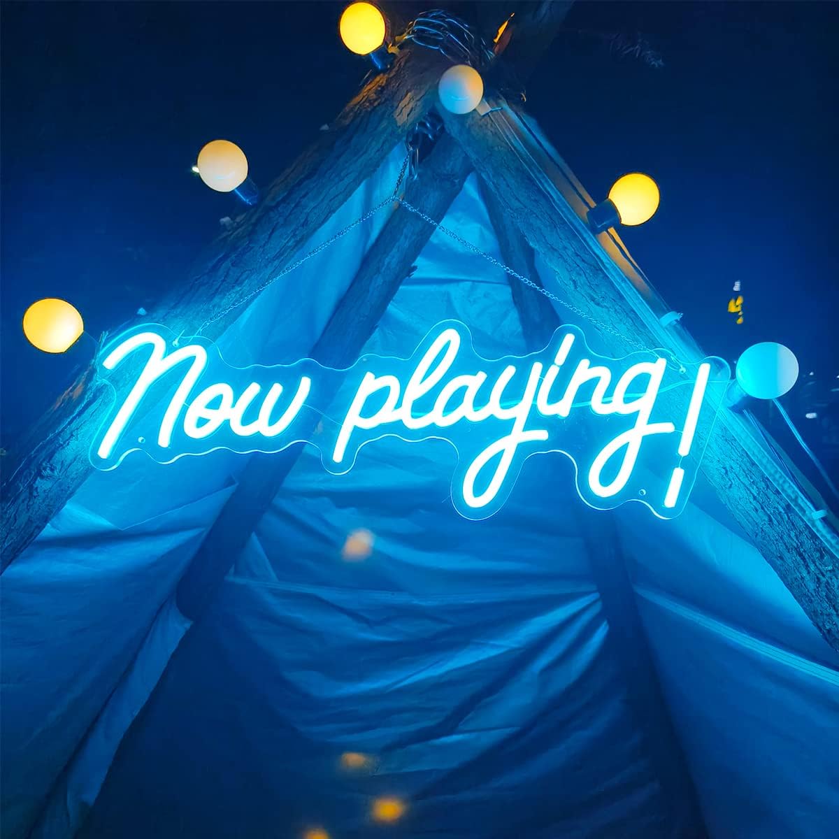 Now Playing Neon Sign,Remote Control ＆ Dimmable LED Neon Signs for Wall ...