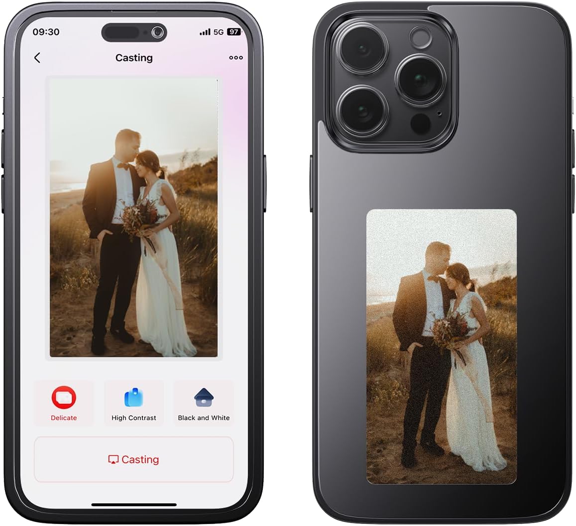 Amazon.com: Acodot for iPhone 15 Pro Case, Smart NFC Ink Screen Phone ...