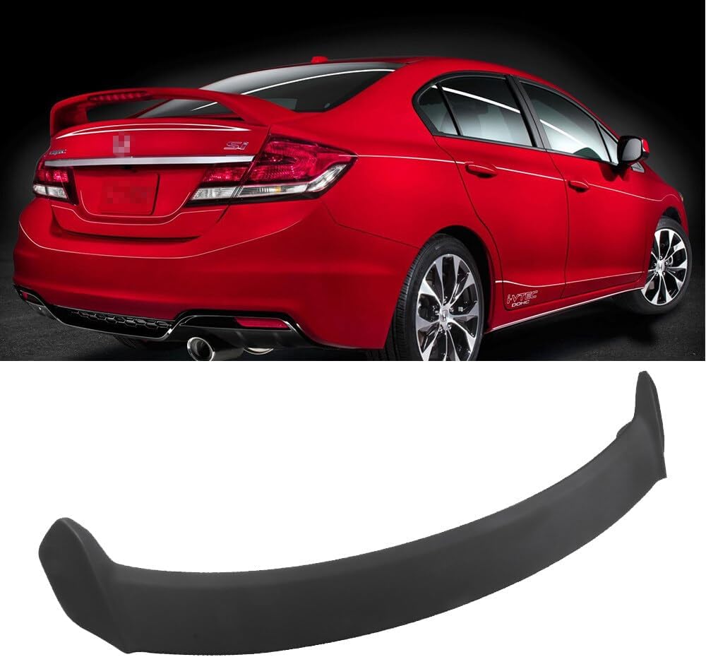 Amazon.com: ANPART ABS Rear Spoiler Wing SI Style Automotive Fit for 2012-2015 for Honda Civic ...
