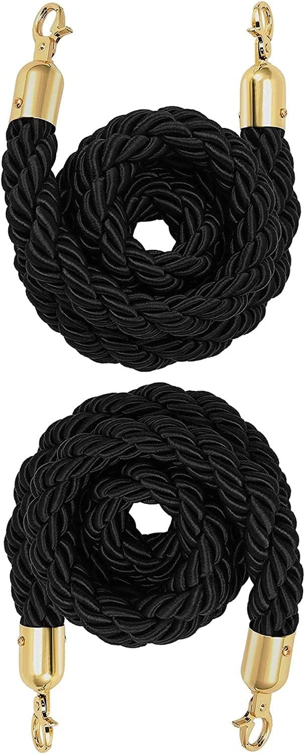Amazon.com: UKYUKI Queue Rope Barrier Braided Rope with Hook, Queue ...