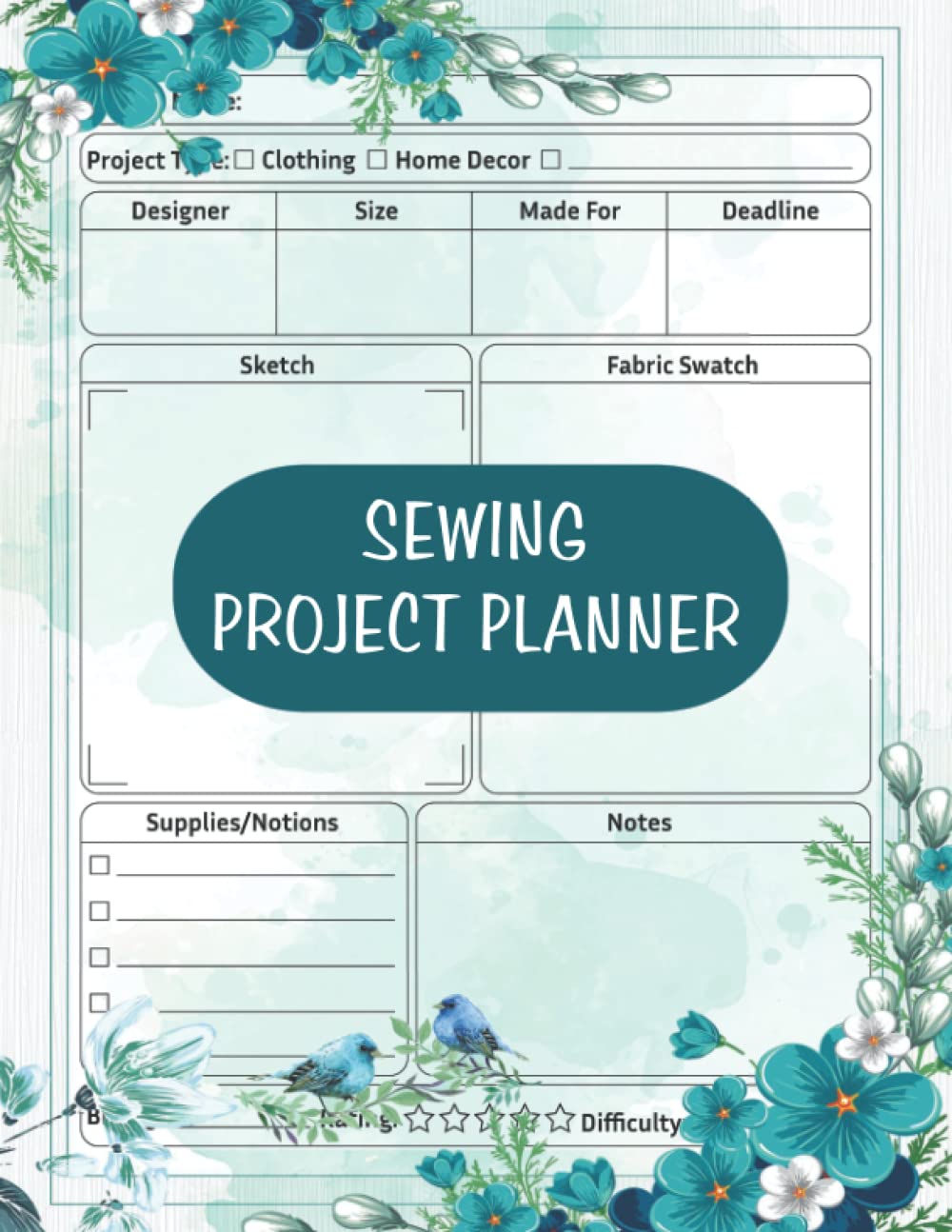 Sewing Project Planner: A Journal to Record Sewing Projects, Project ...