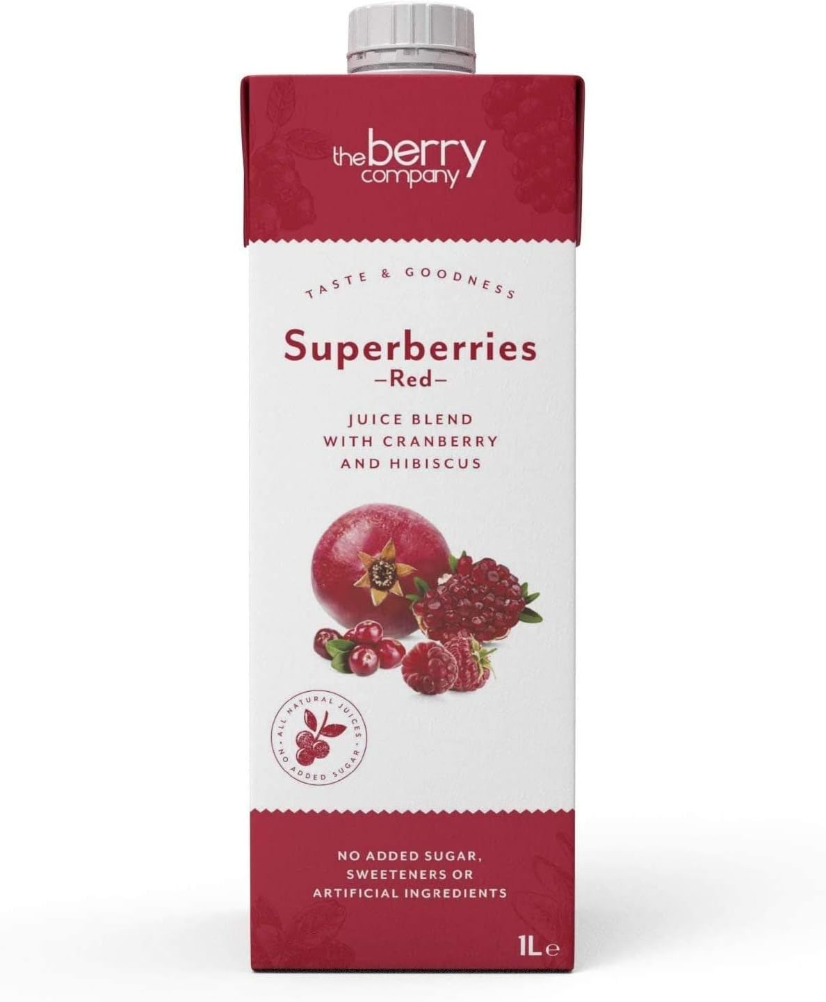 Berry Company Superberry Red Juice Drink 1 Litre (Pack of 12) : Amazon ...
