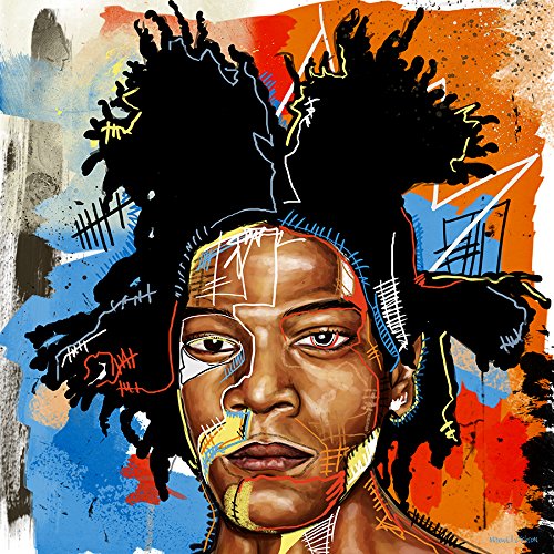Maxwell Dickson JMB-18 x 24"JMB" Jean Michel Basquiat Canvas Wall Print ...