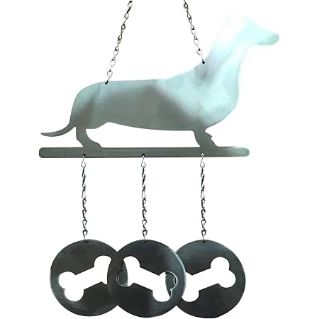 Amazon.com : Kakeii Dachshund Wind Chimes for Outside Hanging Outdoor ...