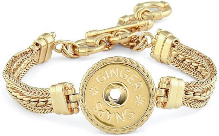 Amazon.com: Ginger Snaps Jewelry Gold Multi Chain Bracelet: Clothing ...