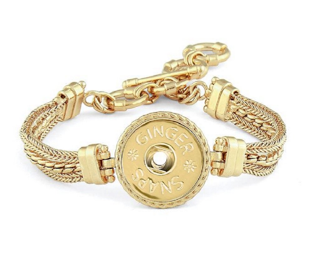 Amazon.com: Ginger Snaps Jewelry Gold Multi Chain Bracelet: Clothing ...