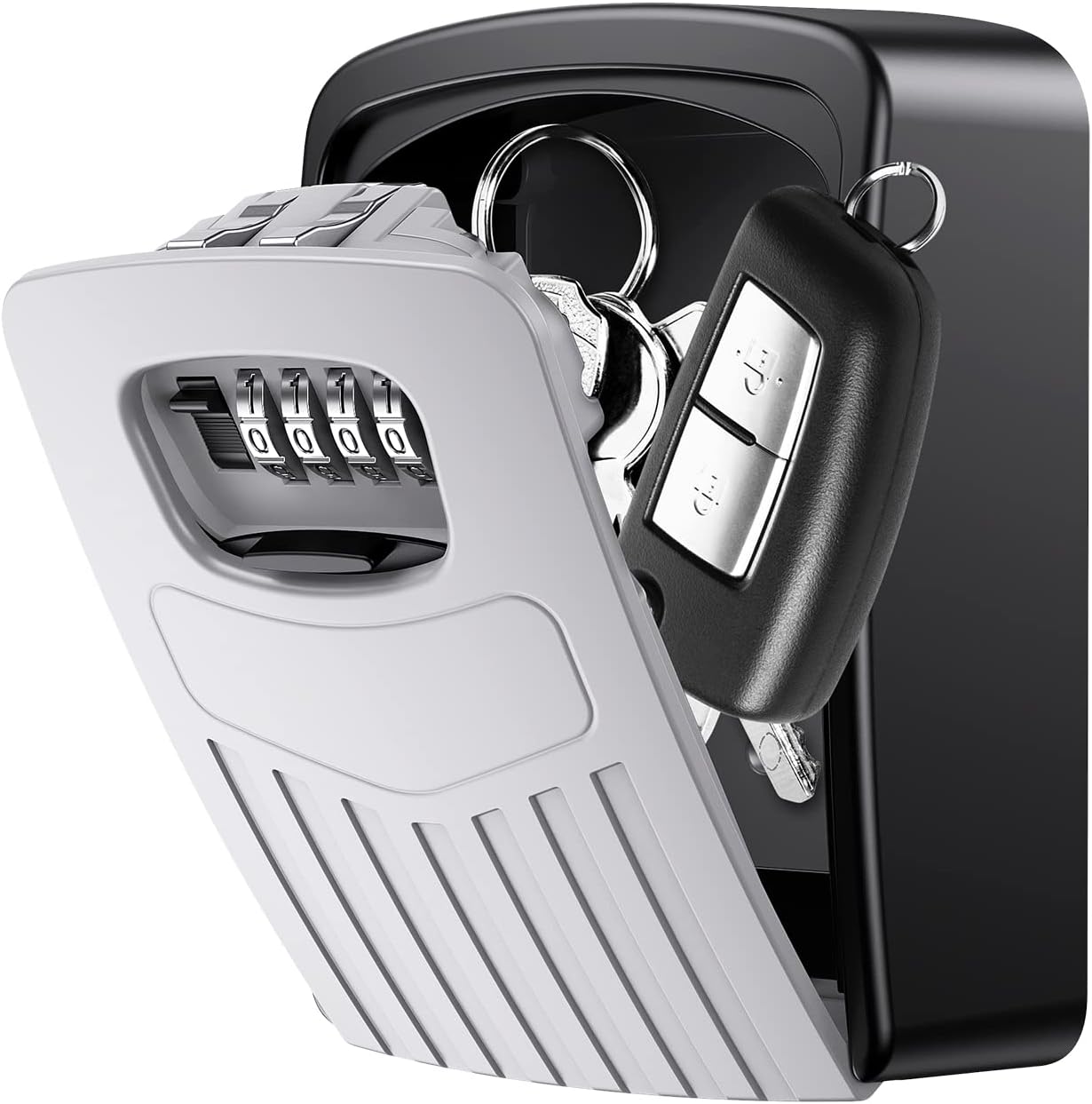 Upgraded Key Lock Box, Wall Mounted Large Capacity Waterproof Lock Box ...