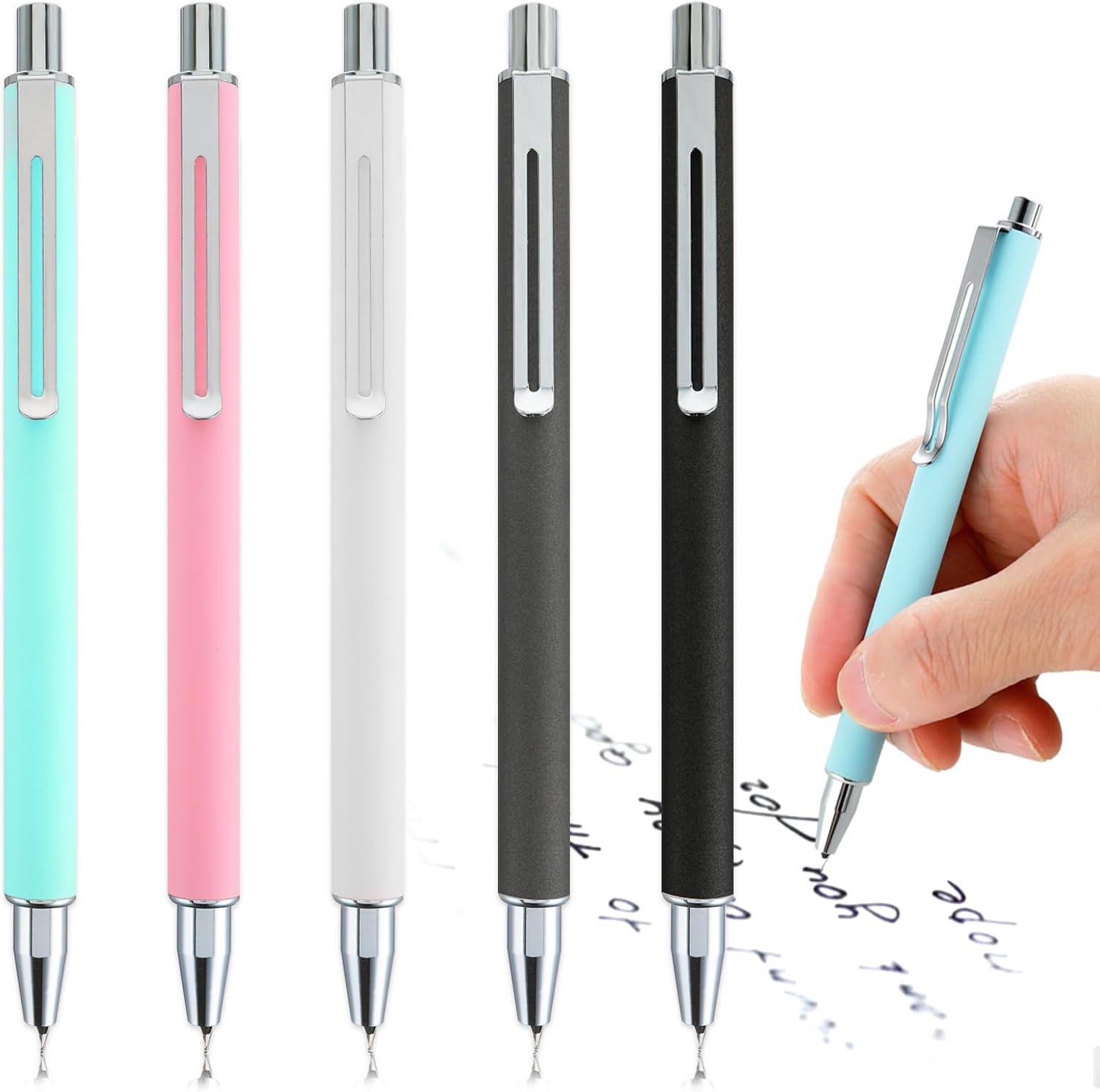 Amazon.com : Cobee® Retractable Fountain Pen,5 Pieces EF 0.38mm ...