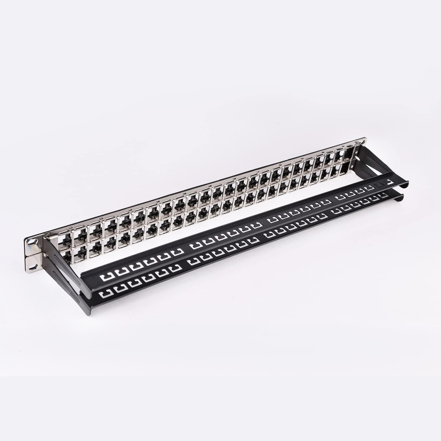 Buy 2U 48 Ports Blank Patch Panel Unload Modular Patch Panel Blank ...