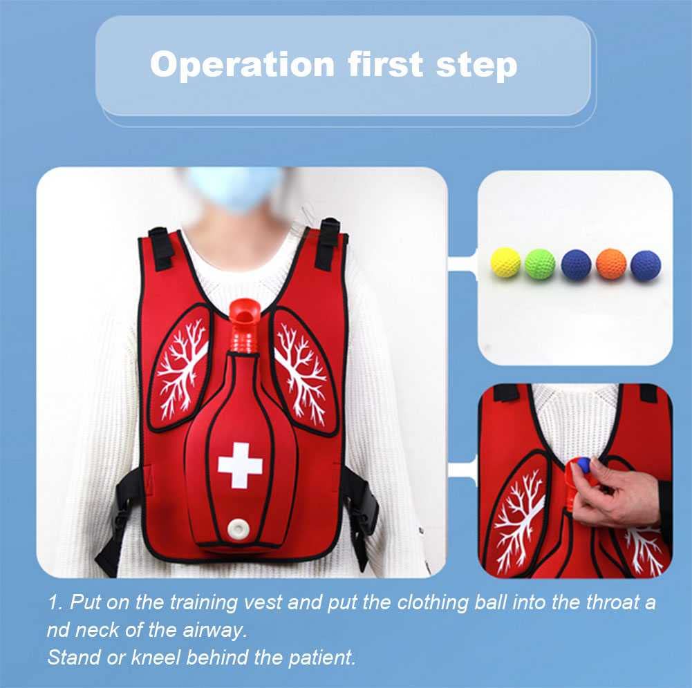 Buy TWFJEL Anti Choking Obstruction Trainer Vest, First Aid Teaching ...