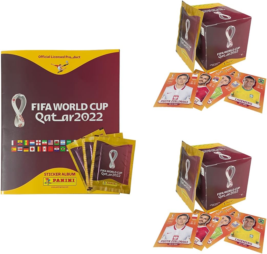 Amazon.com: 2022 Panini FIFA World Cup Stickers - Mega Starter Pack ...
