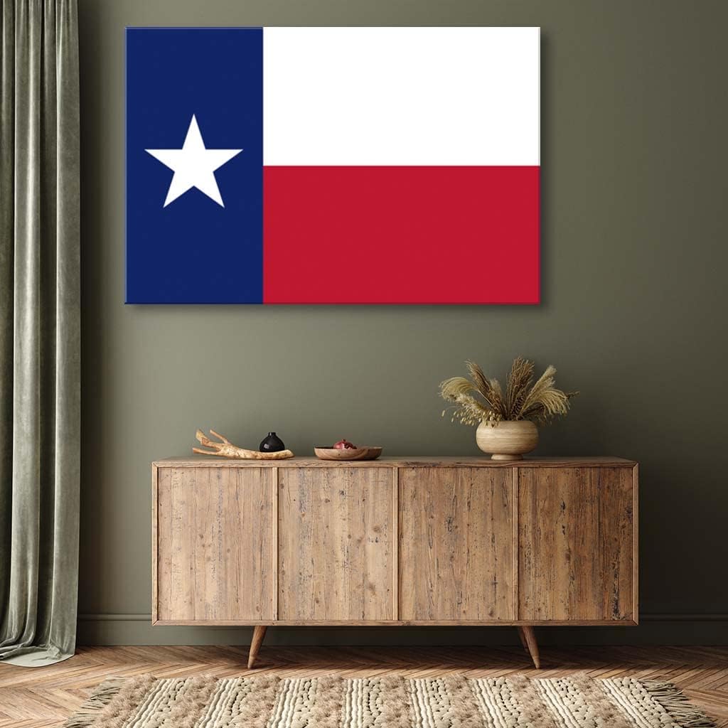 Lienzo de la bandera de Texas arte de Texas póster de Texas – Guatemala