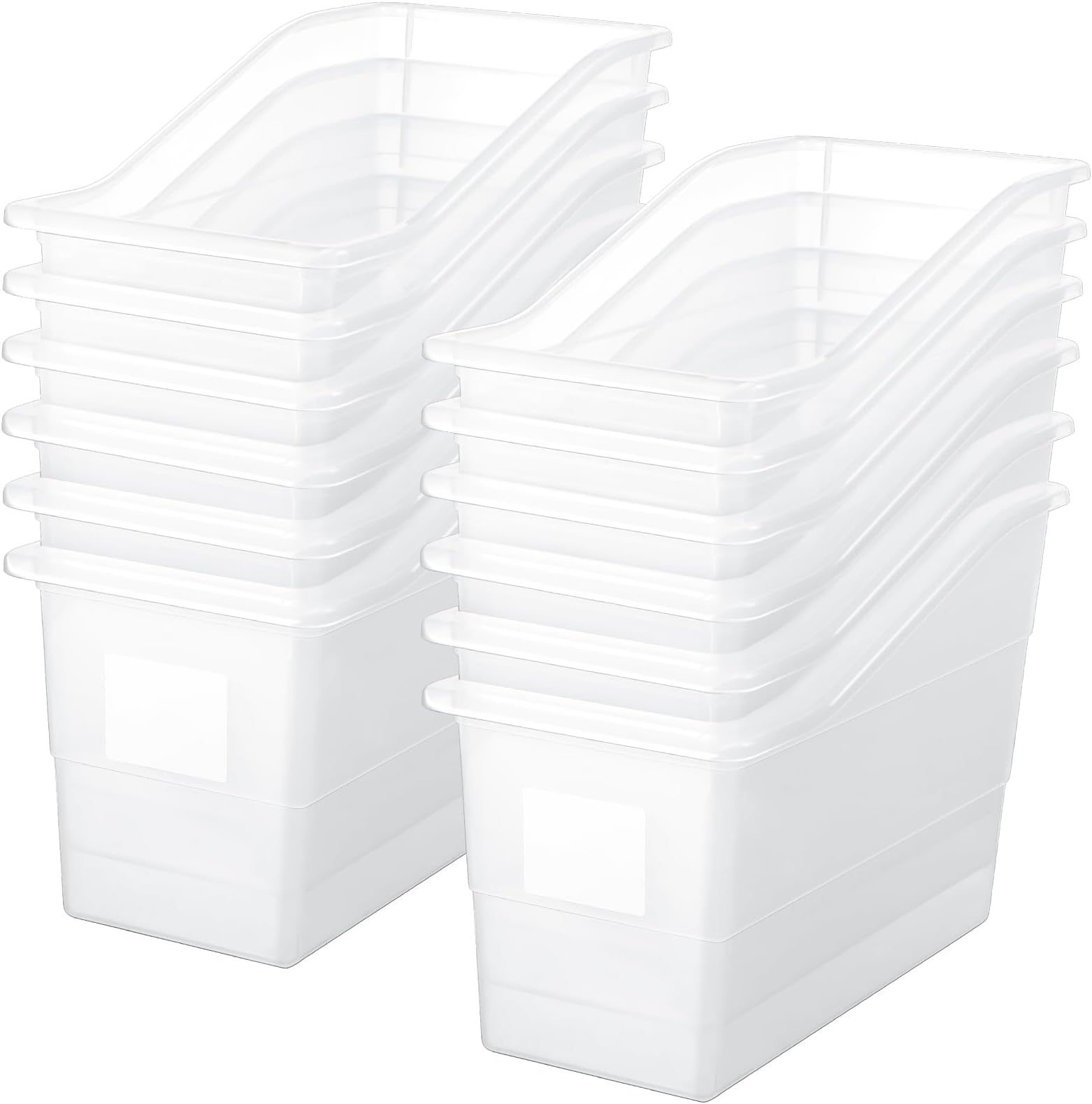 Amazon.com: IRIS Desktop File Box, 6 Pack, Medium, Clear : Office Products