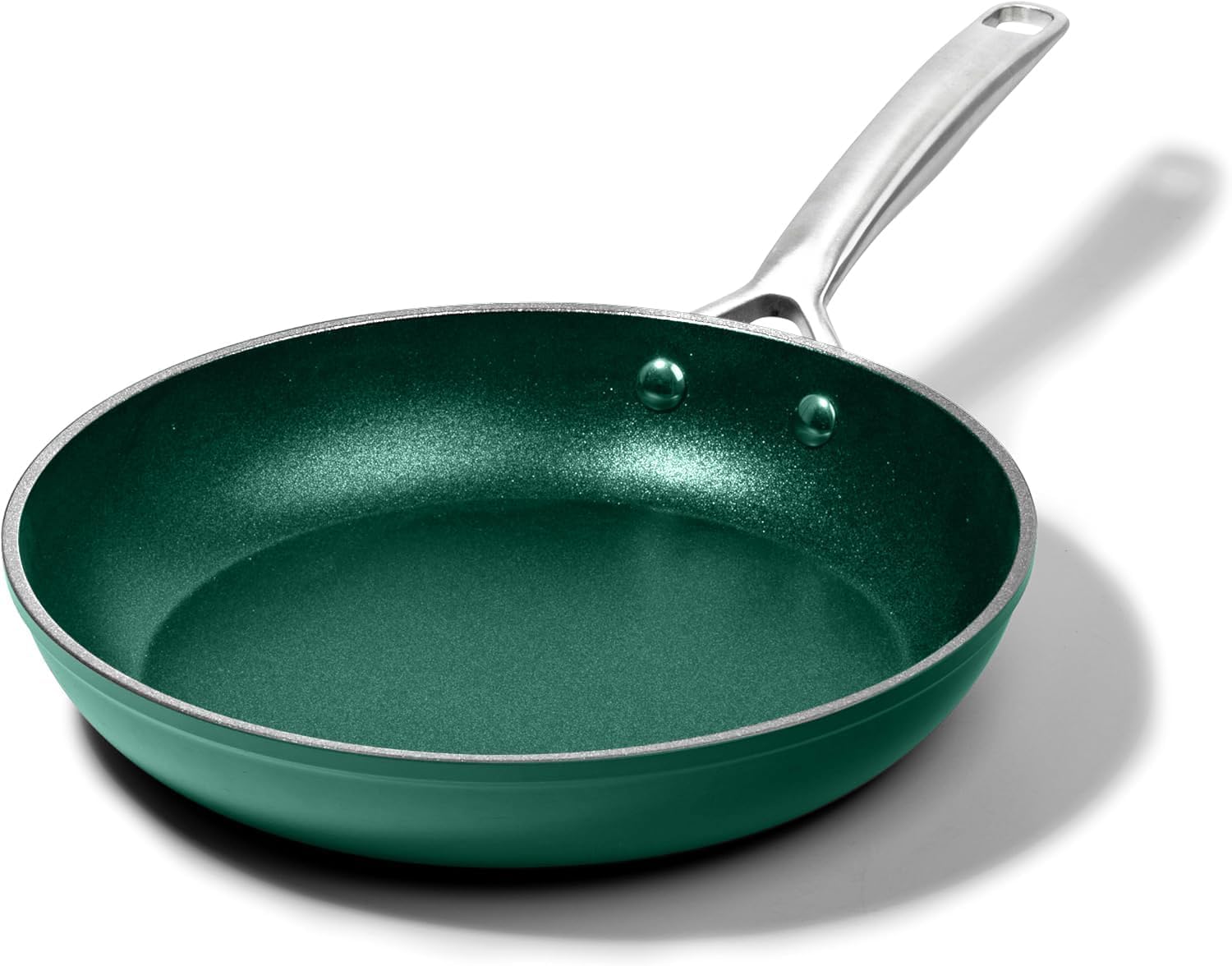 Amazon.com: Granitestone 12 Inch Emerald Green Pan for Cooking, Large ...