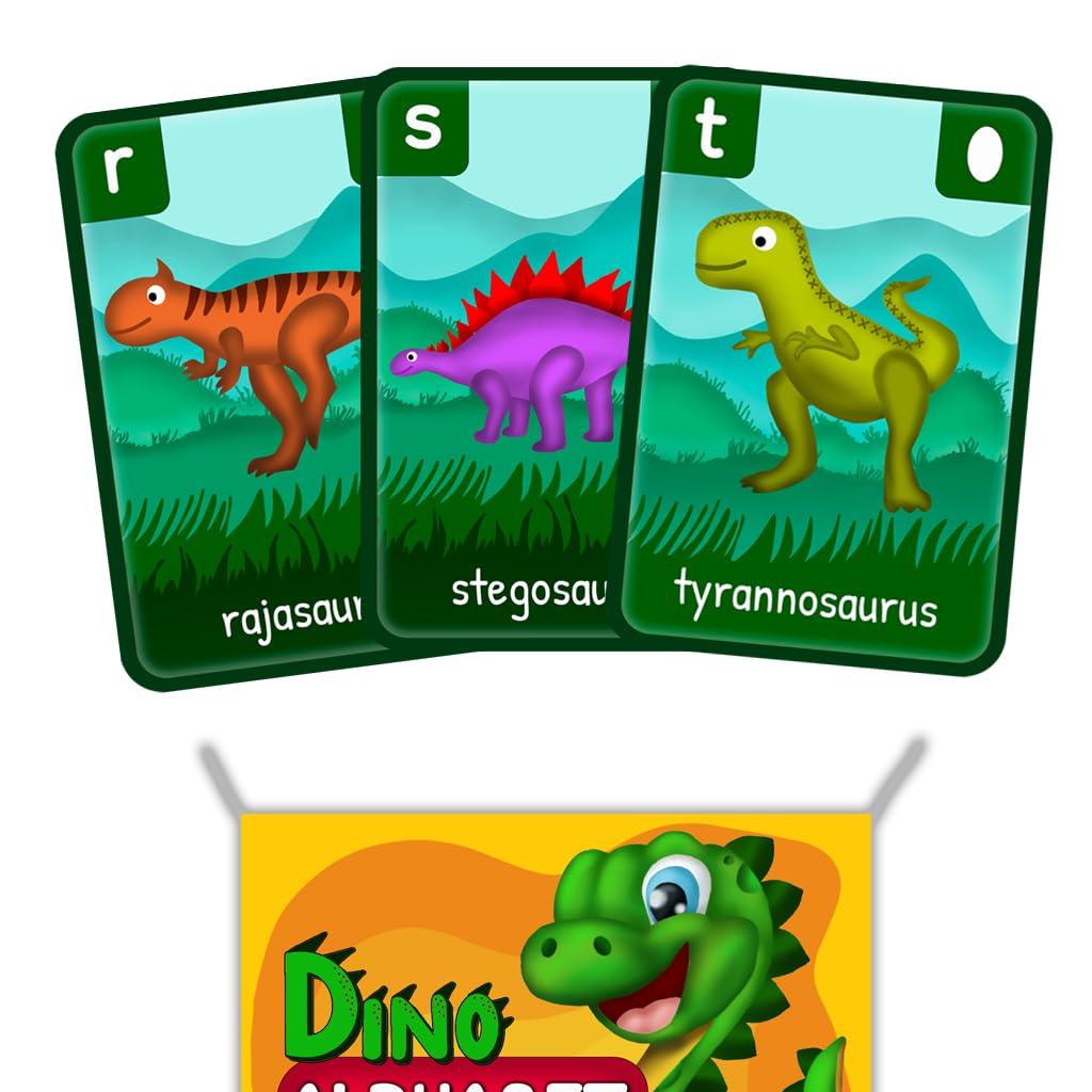 Buy Jumbo Size Dinosaur Cards (2-6 Yrs) 4 Games, 12 Activities, 26 ...