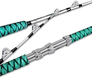 Fiblink Saltwater Fishing Rod 1 Piece Trolling Rod Deep Drop Sea Roller ...