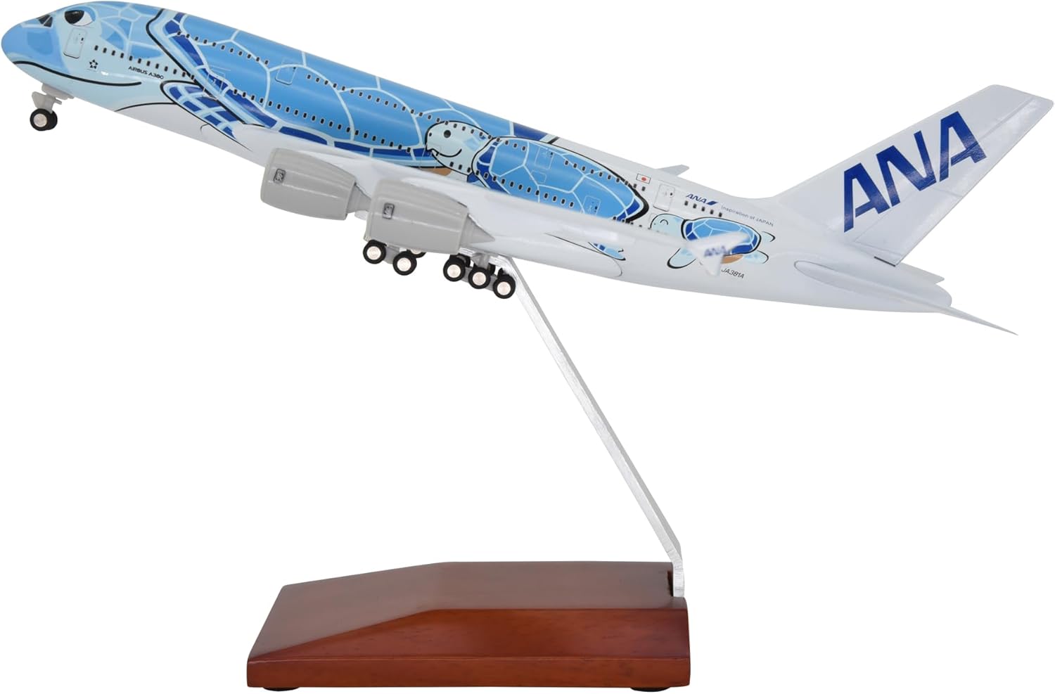 Amazon.com: TANG DYNASTY 1:255 11.4inch Airbus A380 ANA Sea Turtle with ...
