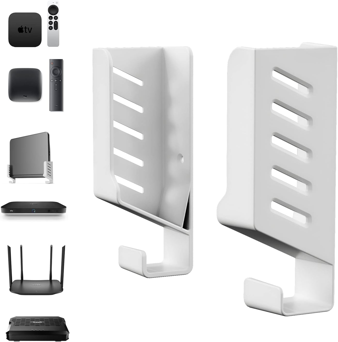 sciuU Universal Wall Mount for Routers/TV Box/Laptop/Network Switches ...