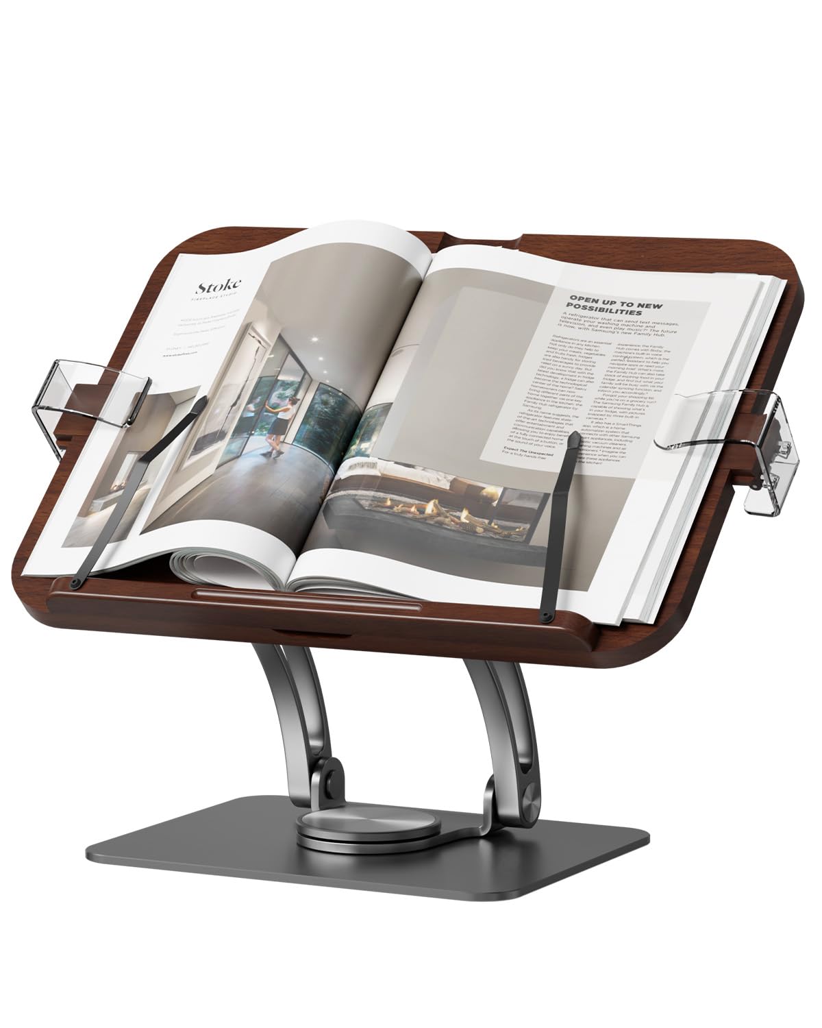 Amazon.com : EWX Book Stand for Reading, Updated Adjustable Book Holder ...