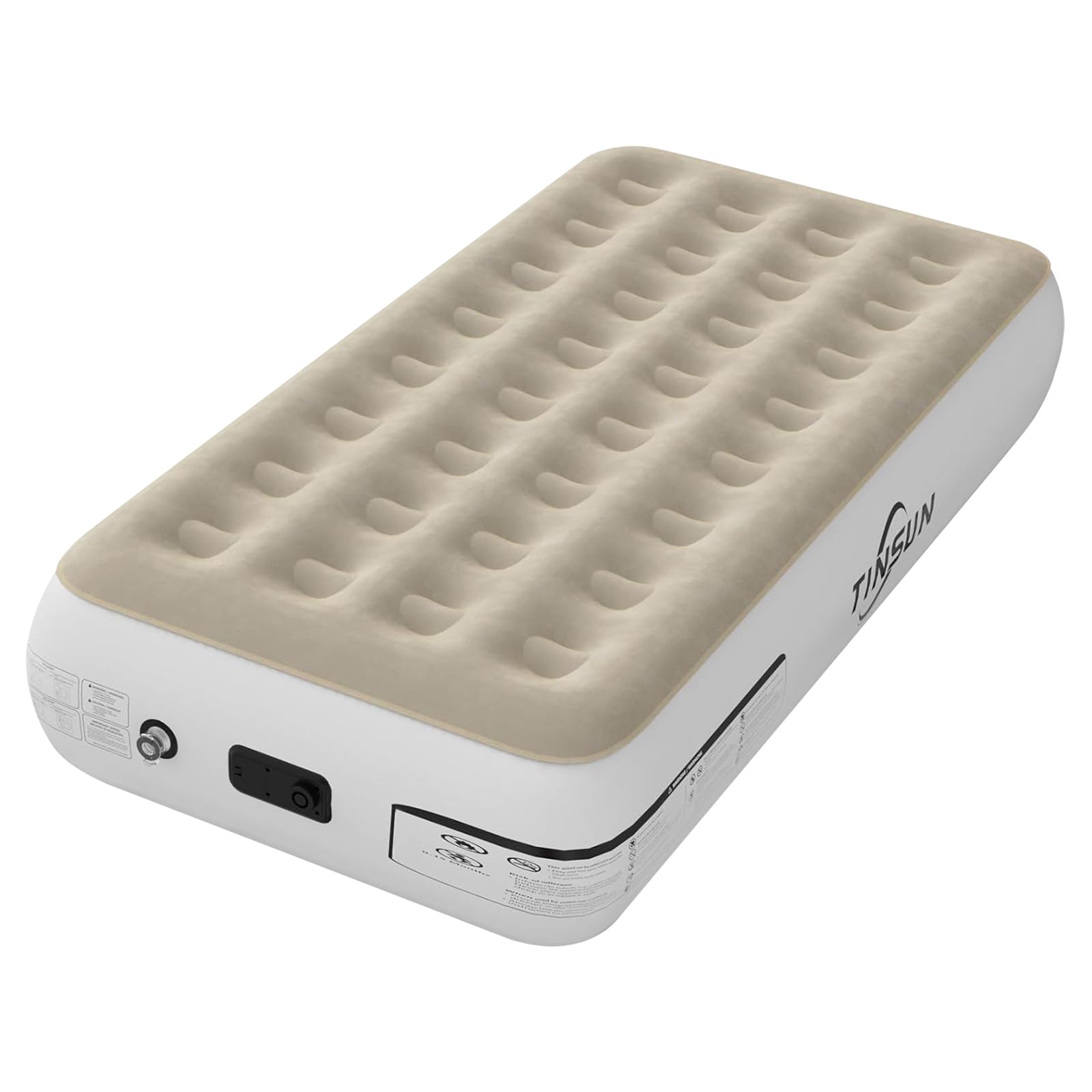 13" Twin Air Mattress with Built in Pump Raised, Deluxe Inflatable ...