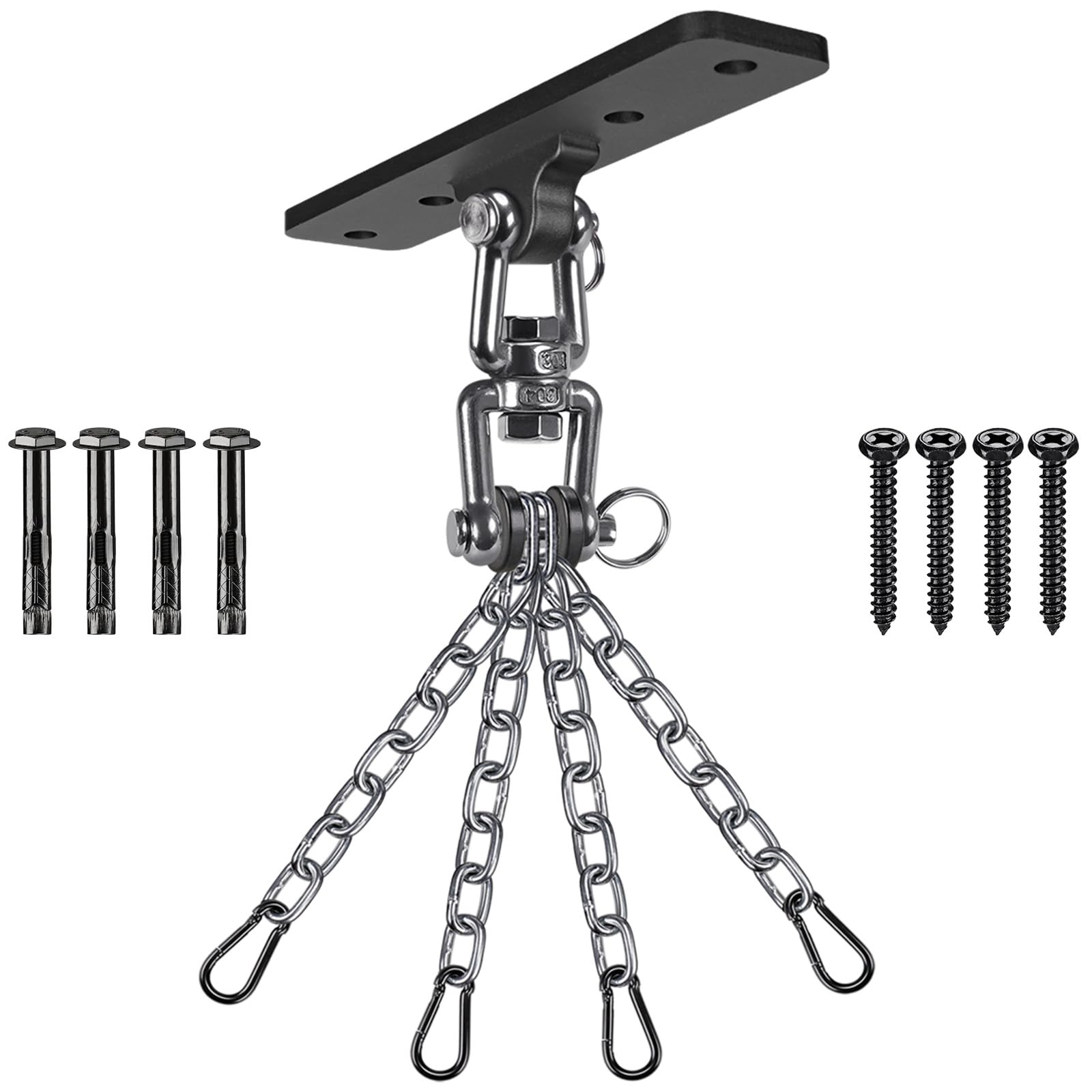Dolibest Swing Ceiling Hanger, Heavy Duty Punching Bag Hook Bracket Set ...