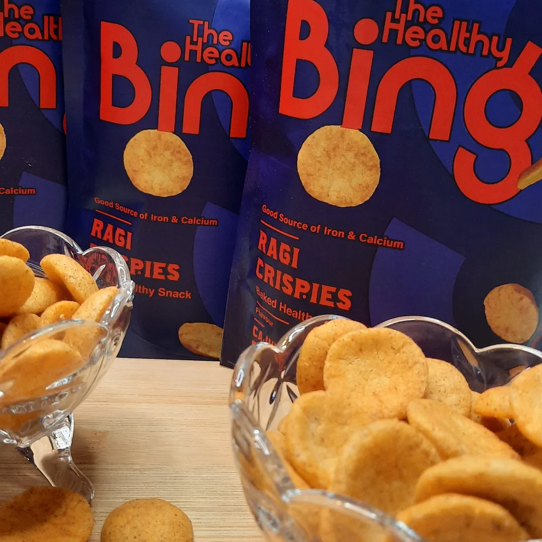 The Healthy Binge| Baked Snacks| Ragi Crispies | Protein and Fibre Rich ...