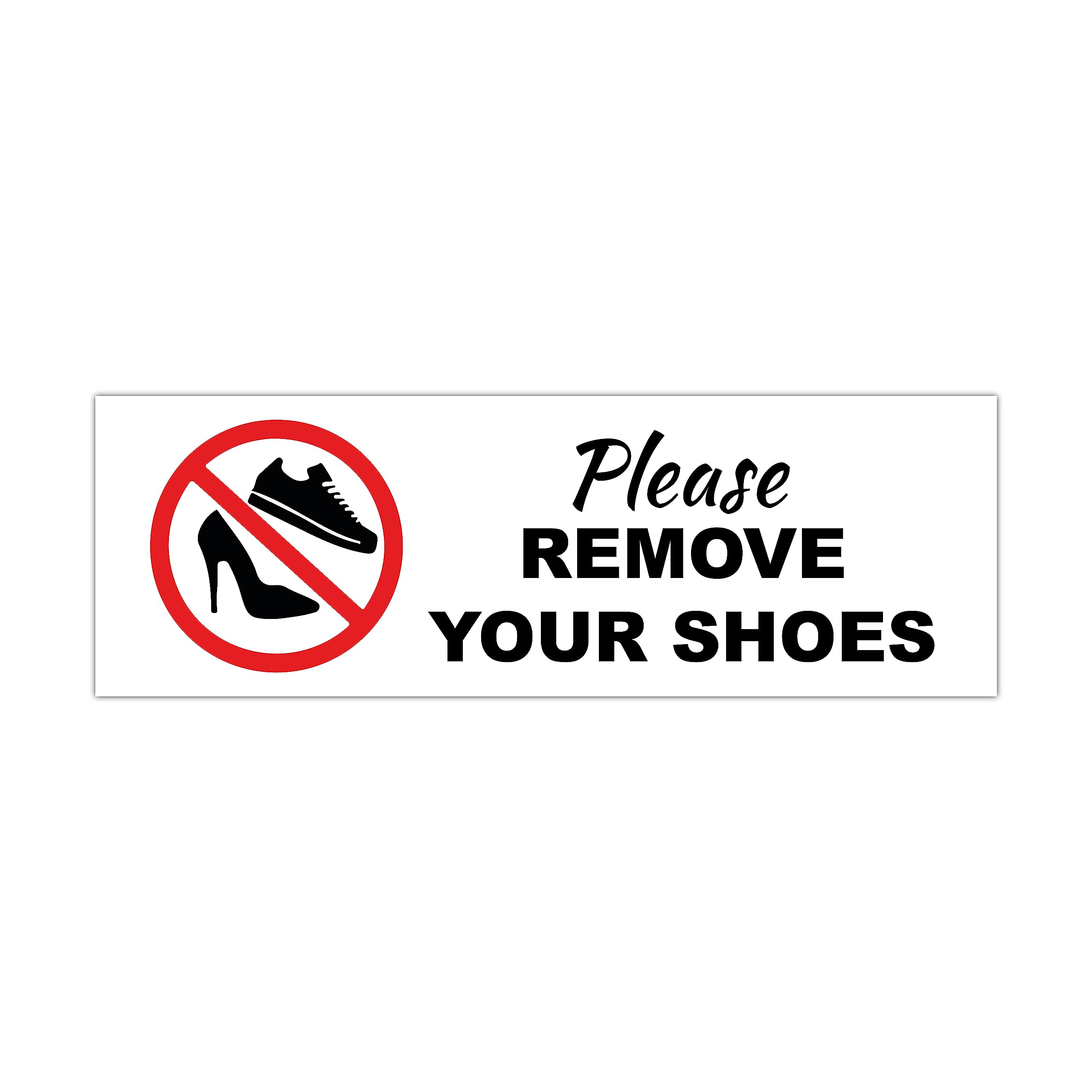 Buy SIGN EVER Please Remove Your Shoes Sign Board Office Bank Hospital ...