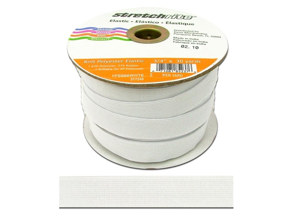 Amazon.com: Stretchrite Knit Polyester Elastic Spool, 3/4-Inch by 30 ...