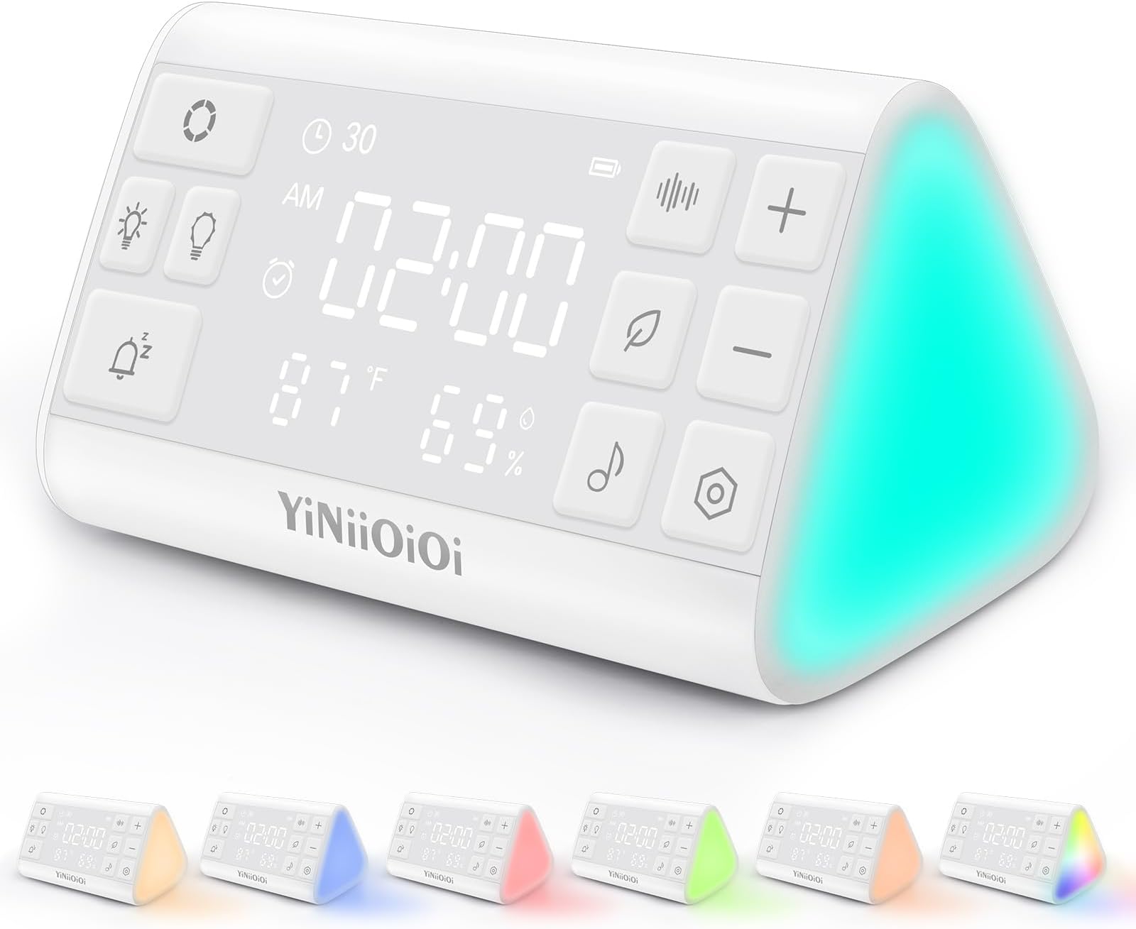 Amazon.com: GDbow White Noise Machine with Remote Control 8 Colors ...