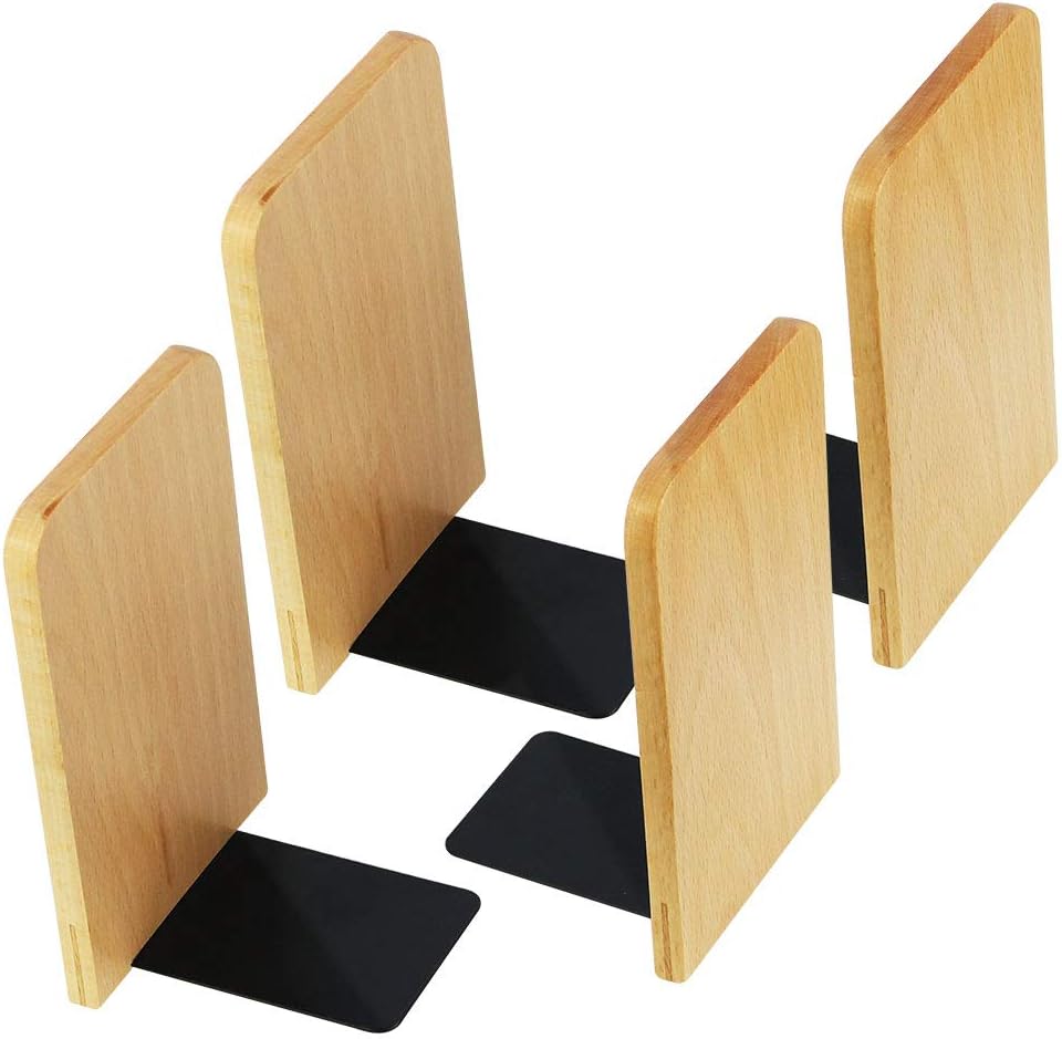 Amazon.com : SNAGAROG 4 PCS Wooden Books Holder Style Wooden Book ...