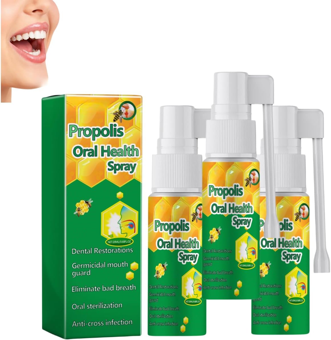Amazon.com: GeRRiT Propolis Oral Health Spray, Deep Teeth Cleaning ...