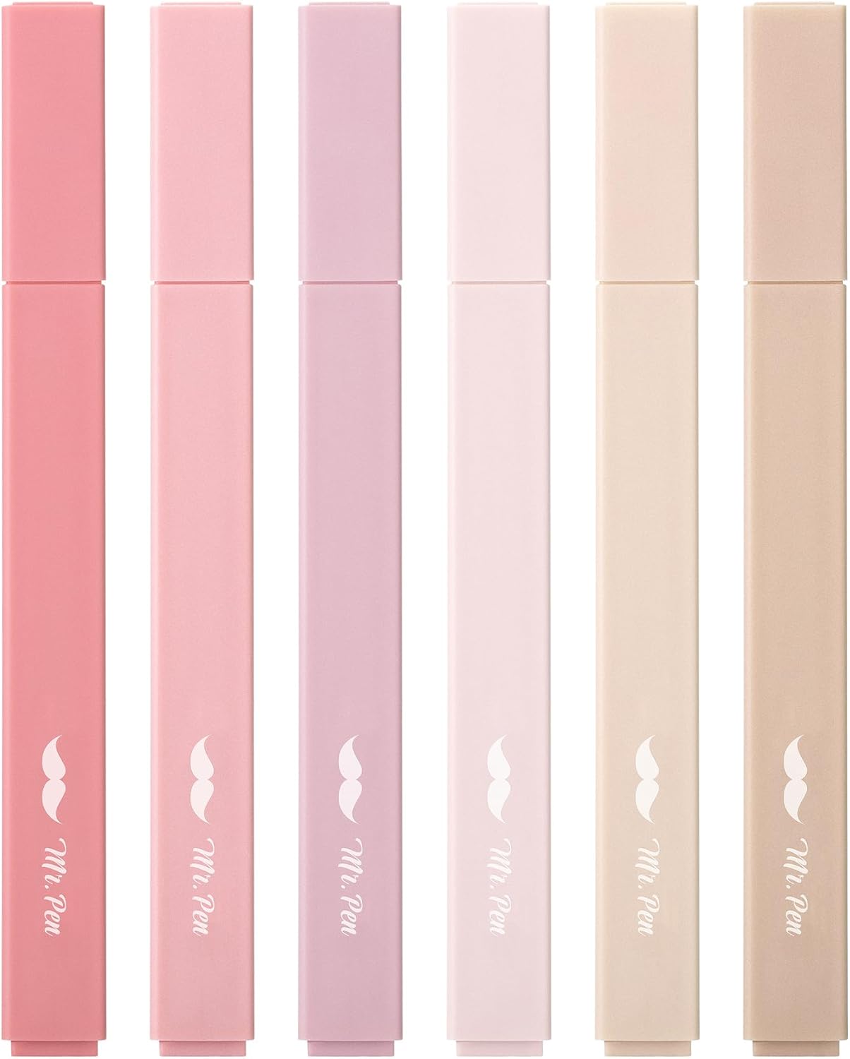 Mr. Pen- Aesthetic Highlighters, 6 pcs, Chisel Tip, Vintage Colors, No ...