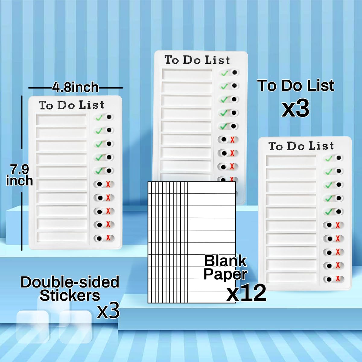 Snapklik.com : 3 Pcs Chore Chart For Kids Multiple Kids- Reusable To Do ...