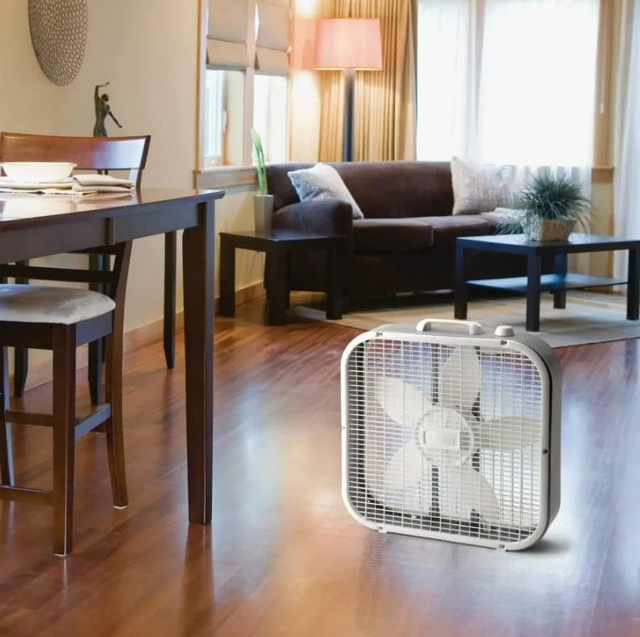 HOLMES Ventilador de caja clásico de 20 pulgadas con 3 velocidades ...