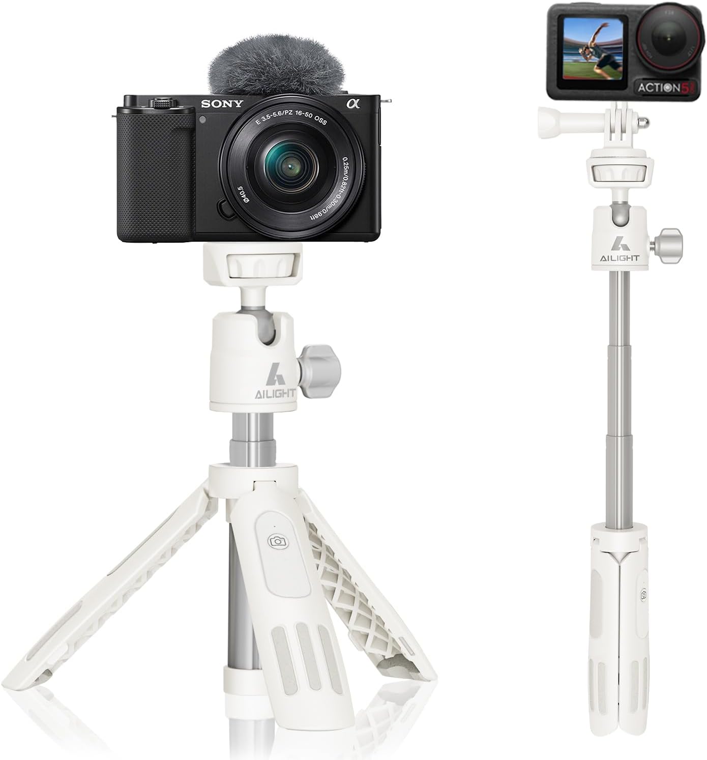 Amazon.com: Ailight Small Tripod for Camera, 360° Adjustable Ball Head ...